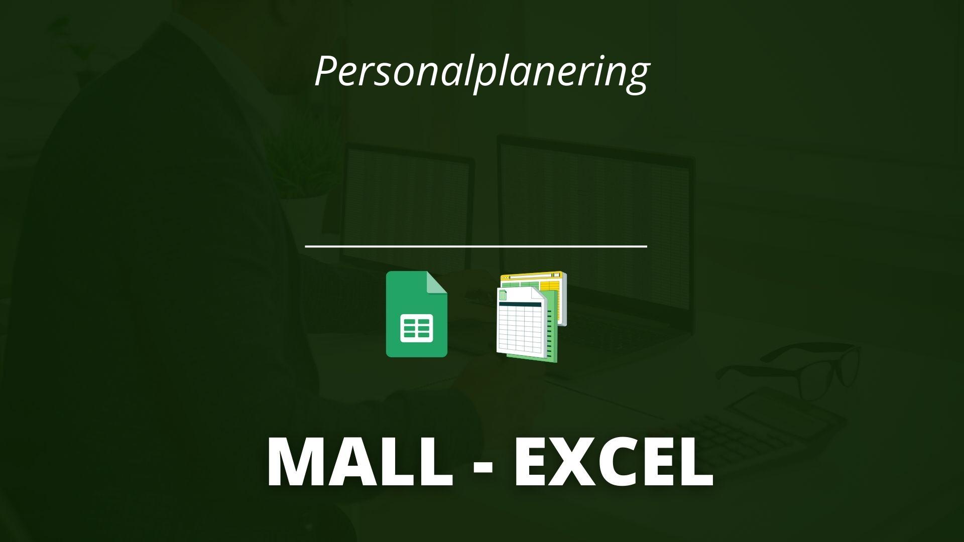 Personalplanering Excel - Mall
